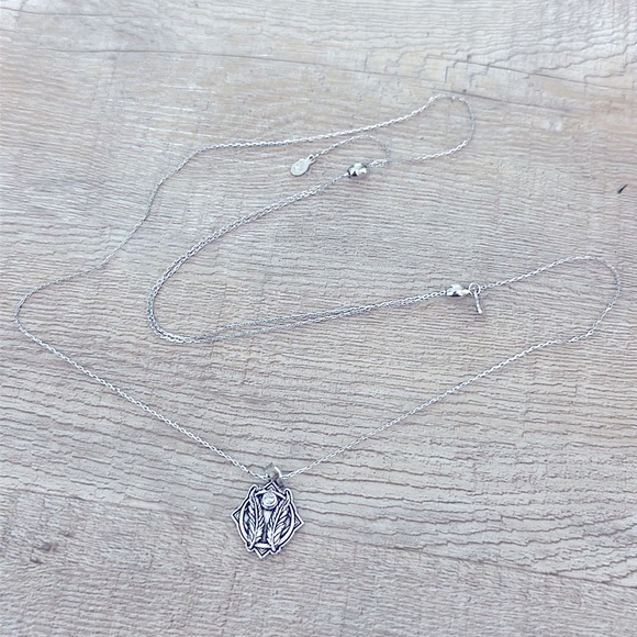 Alex and Ani | Jewelry | Alex And Ani Silver Tone Slide Necklace With ...